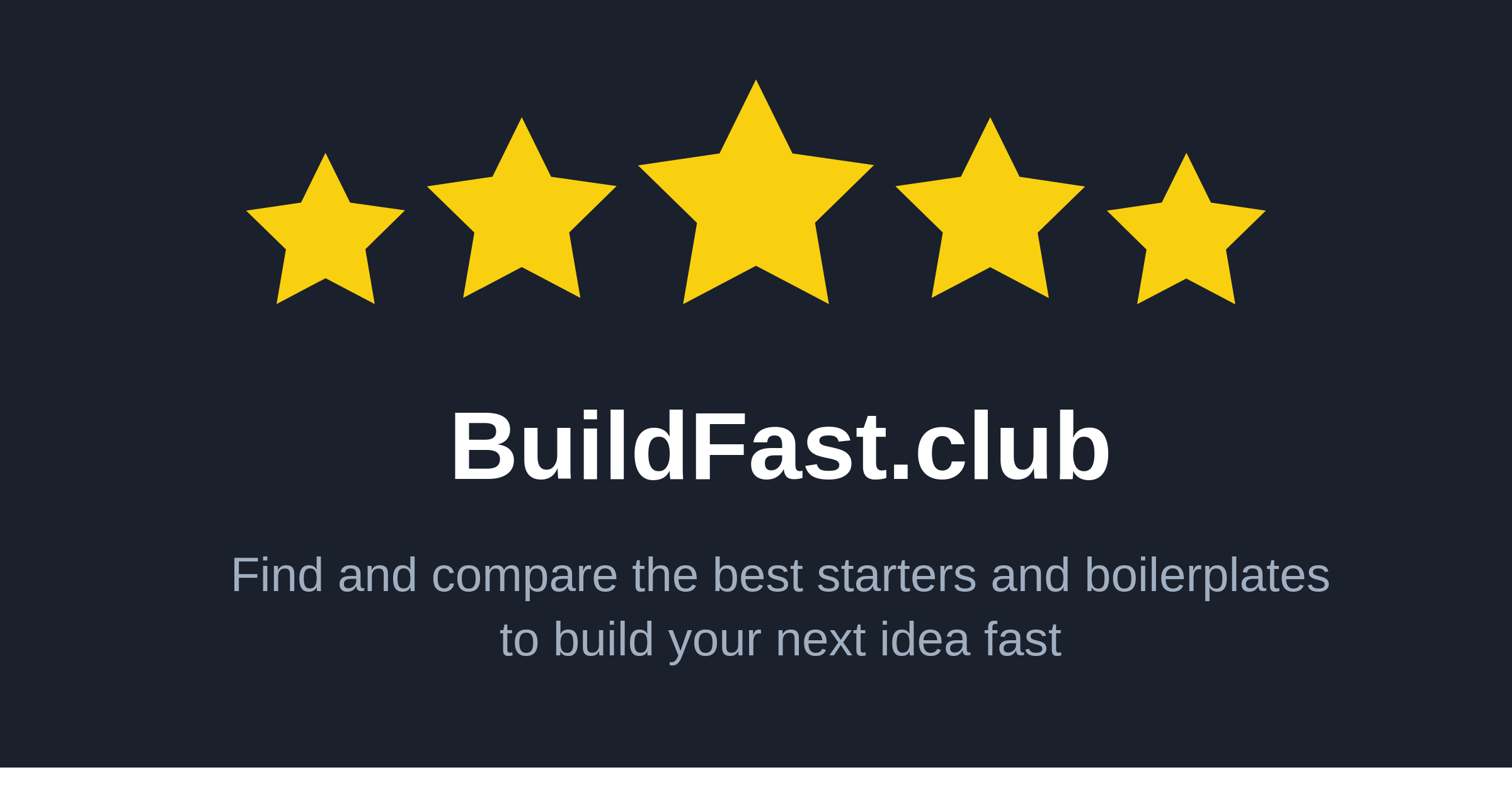 BuildFast.club - Build Your Idea in Days, Not Weeks